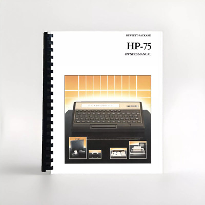 Manual for Hewlett Packard HP 75C Calculator | eBay
