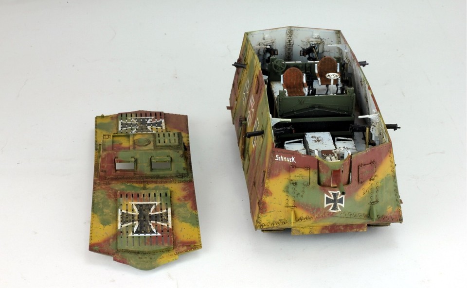 (Pre-Order) German A7V KRUPP Tank (Full Interior) WWI 1:35 Pro Built ...