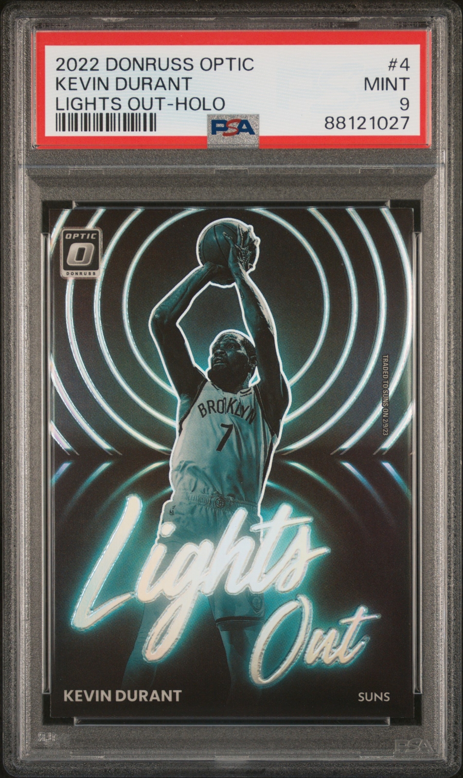 2022-23 Panini Donruss Optic - Lights Out Kevin Durant #4 Holo Prizm ...