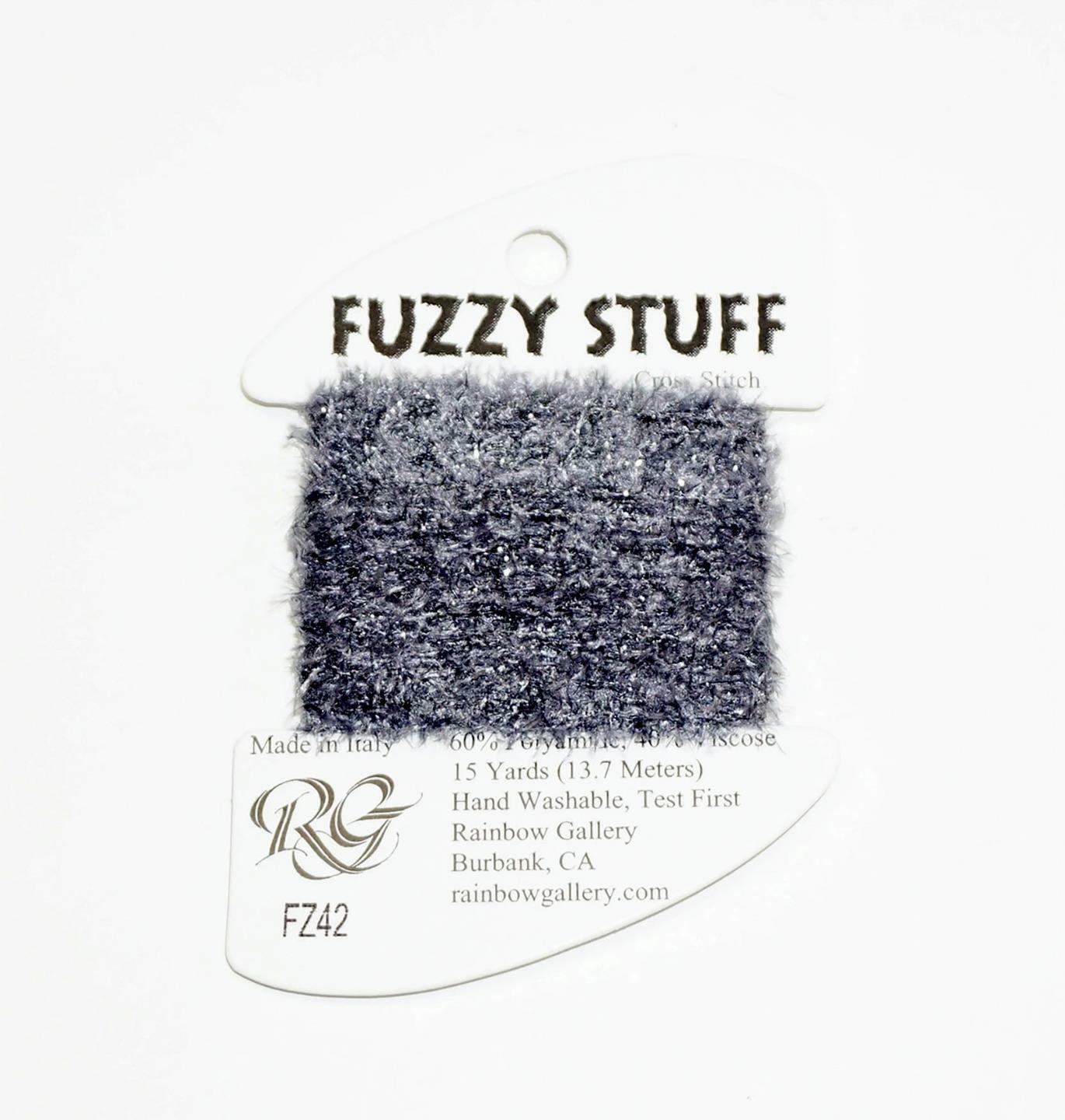 FUZZY STUFF DOVE GRAY #42 Stitch Fiber 15 YD Needlepoint Thread Rainbow ...