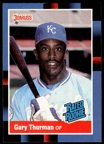 1988 Donruss Baseball Card Gary Thurman Rookie Kansas City Royals #44 ...