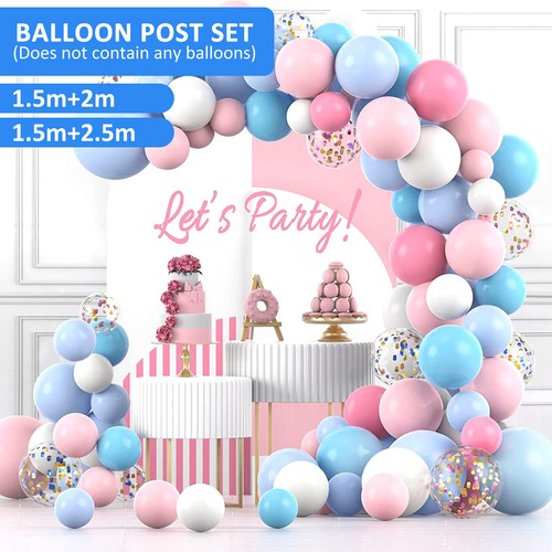 Balloon Column Stand Kit 6.5ft and 8.2ft Reusable Balloon Post Holder ...