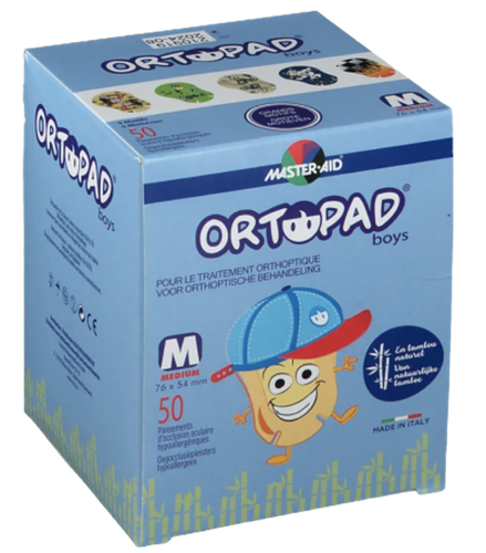 Ortopad Boys Eye Patches, Large Scale Designs, 1 Pack of 50 Patches ...
