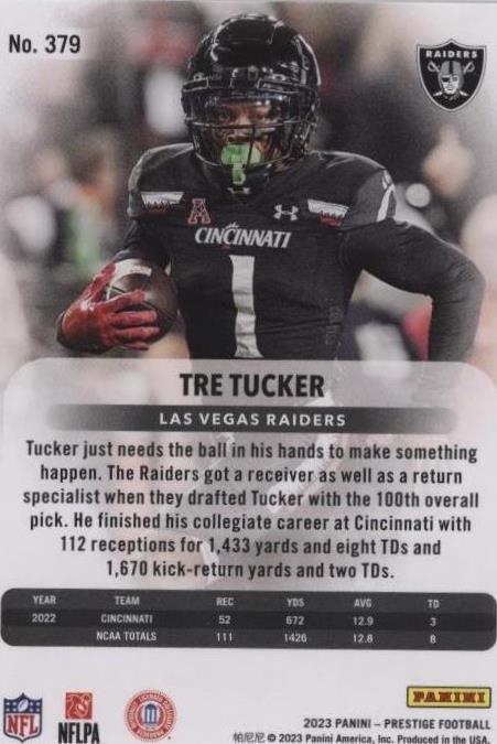 2023 Panini Prestige Tre Tucker #379 for sale | eBay