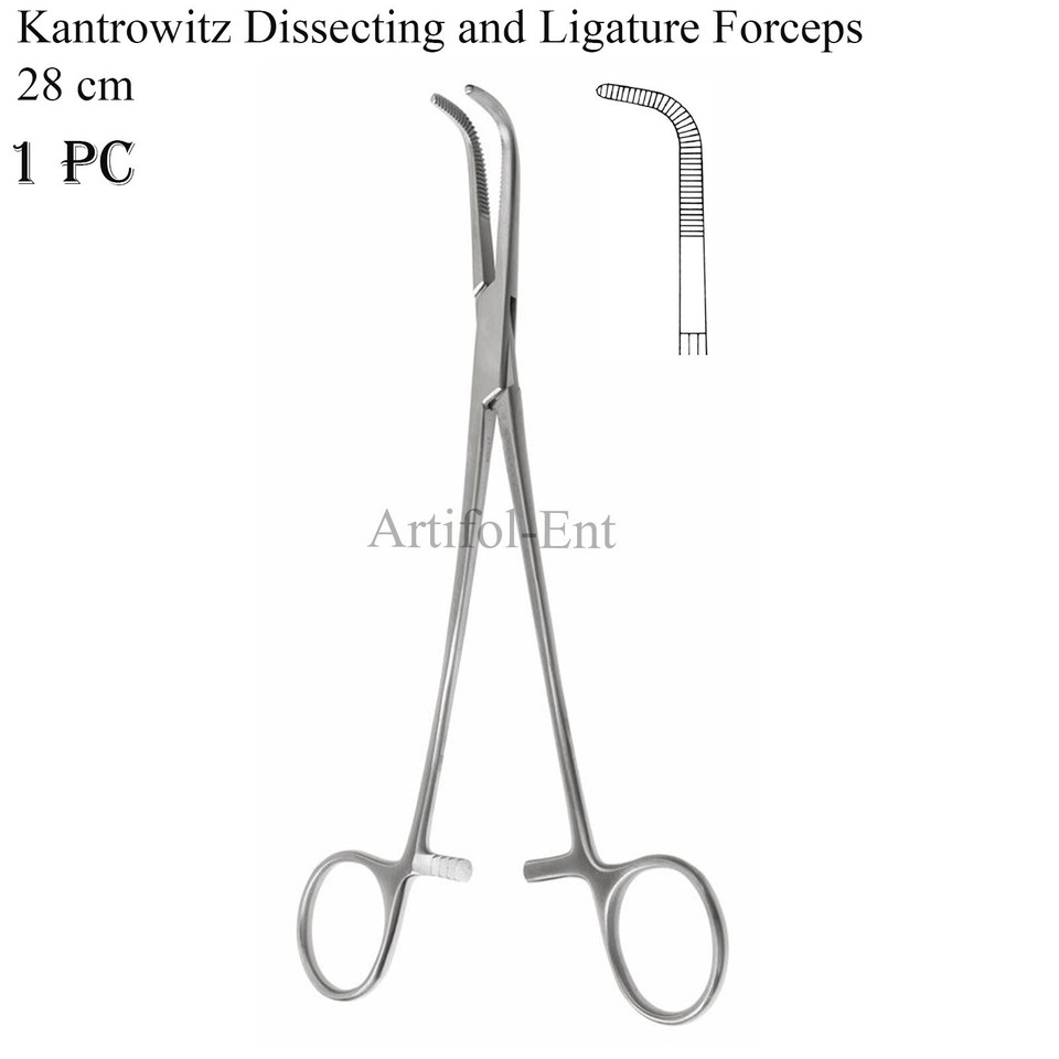 Kantrowitz Dissecting and Ligature Forceps 28cm 11" Thoracic Clamp ...