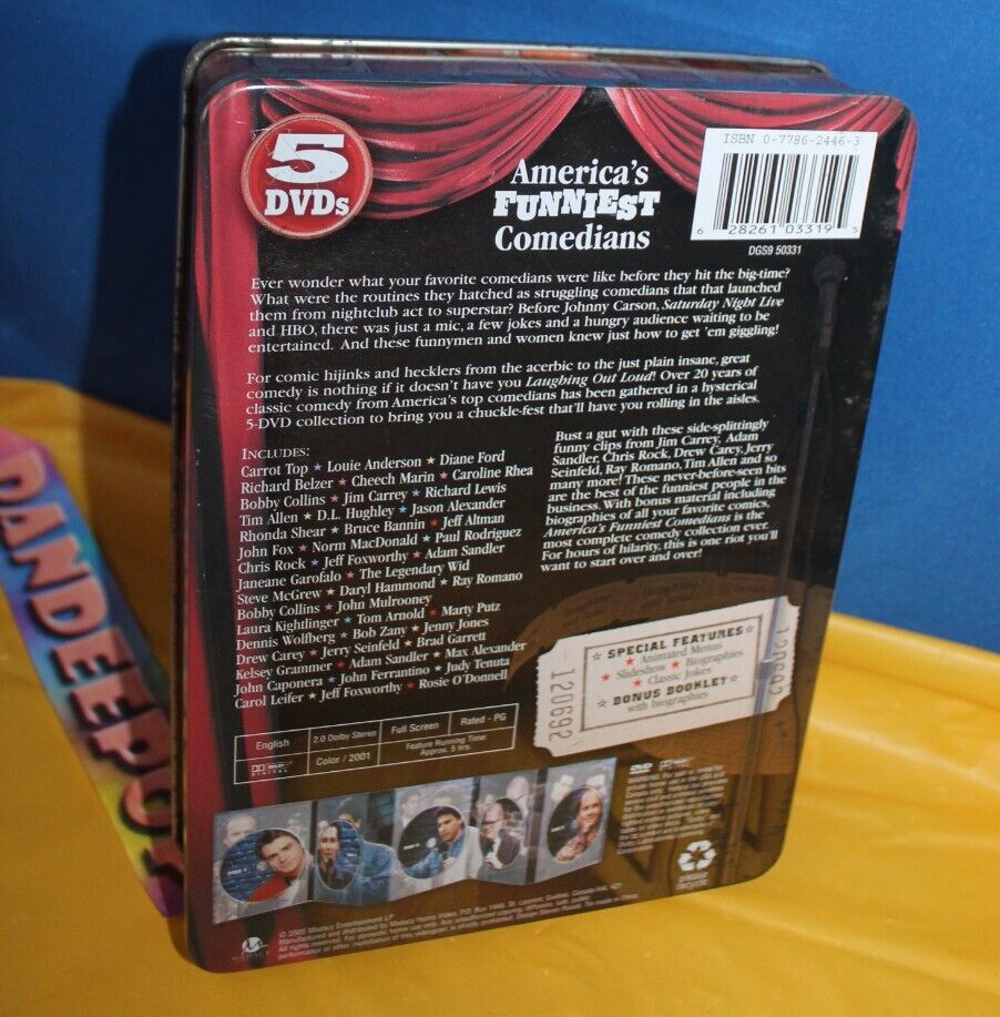 America's Funniest Comedians Tin Metal Box Case Set 5 DVD Movies ...