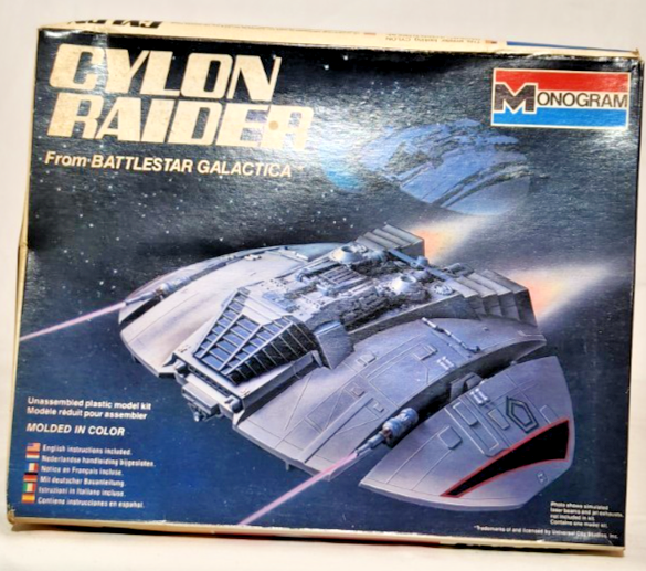1978 Monogram Battlestar Galactica CYCLON RAIDER Model Kit 6026 Open Box | eBay