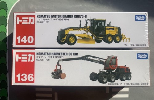 Long Tomica 136 Komatsu Harvester 140 Motor Grada Minicar | eBay