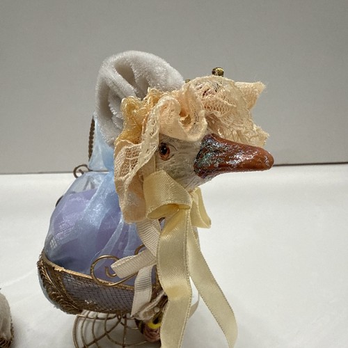 2 Vintage Katherine's Collection Easter Bunny Blue Wire Basket | eBay