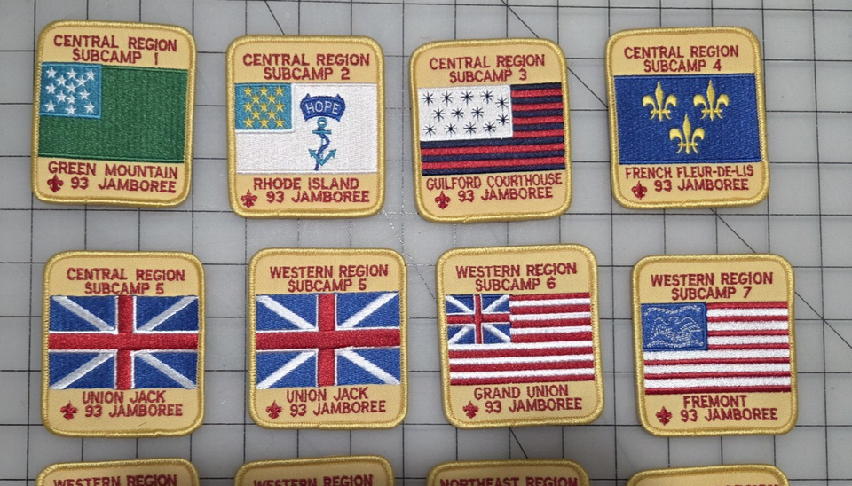 Set 20 Boy Scout Patches National Jamboree 1993 Vintage Rare Lot ...
