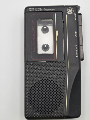 General Electric Voice Rec Micro Cassette Recorder Tape Dictation Model ...