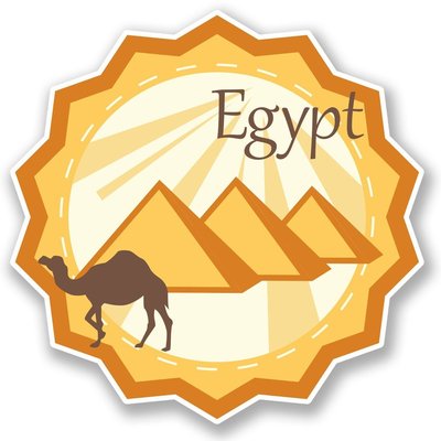 2 x Egypt Vinyl Sticker Laptop Travel Luggage #4691Â | eBay UK