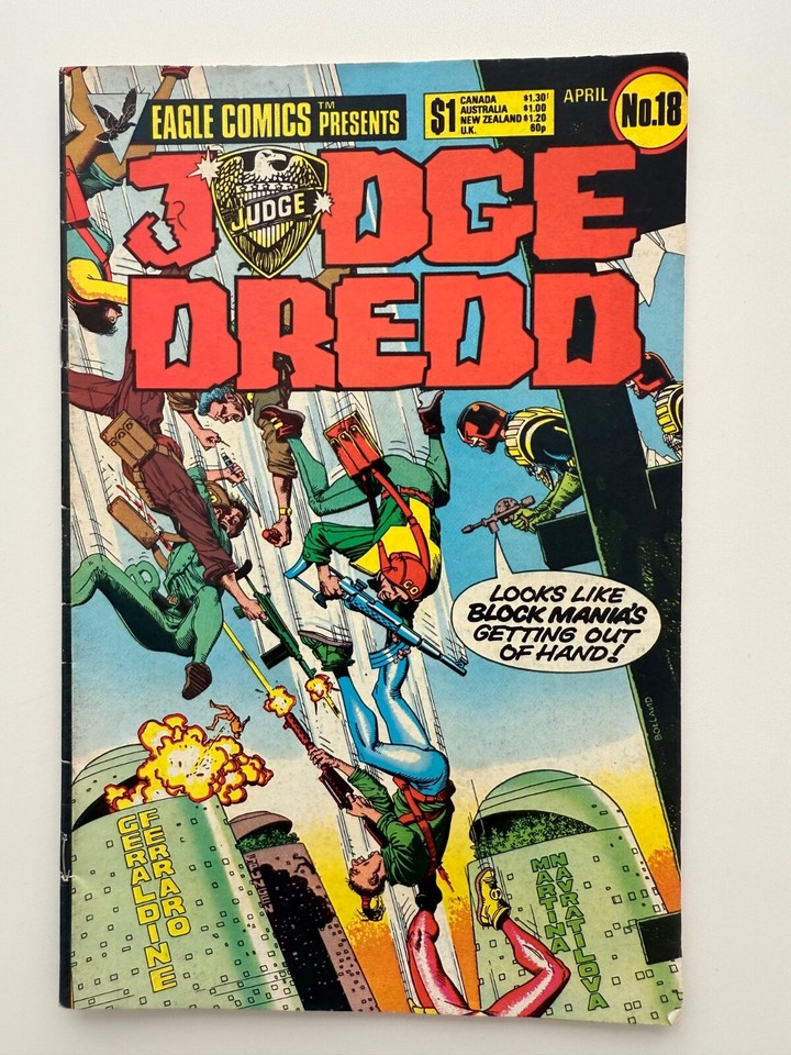 Judge Dredd No18 April 1985 Eagle Comics Very Good condition | eBay UK