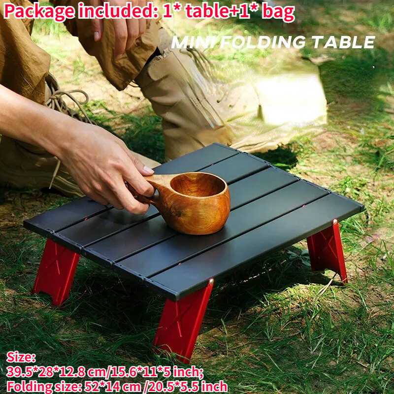Camping Mini Portable Foldable Table for Outdoor Picnic Tableware Ultra ...