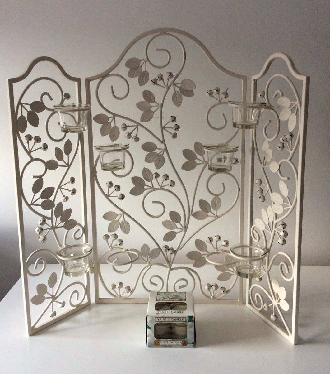 Fireplace Screen With Candle Holders ACHLA DESIGNS Roman 26 In. Tall