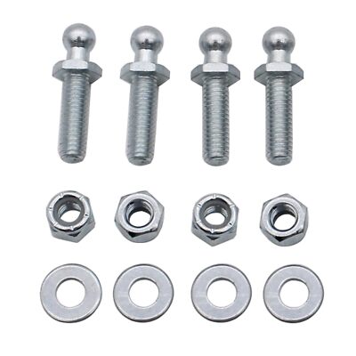 10mm Ball Studs with Hardware Lock Nuts Washers 5/16-18 Thread x 1 ...