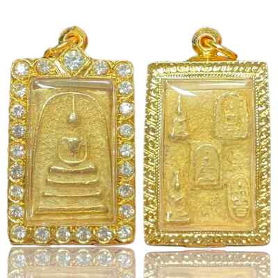 Phra Somdej Toh Benjapakee Wat Phra Kaew Temple Gem Pendant Thai Buddha ...