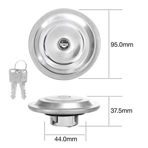 Tridon TFL205V Chrome Locking Fuel Cap was CPC SL19 for Early Ford ...