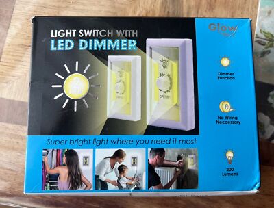 Glow Wireless LED Anywhere Dimmer Light Switches 2 Pack | eBay