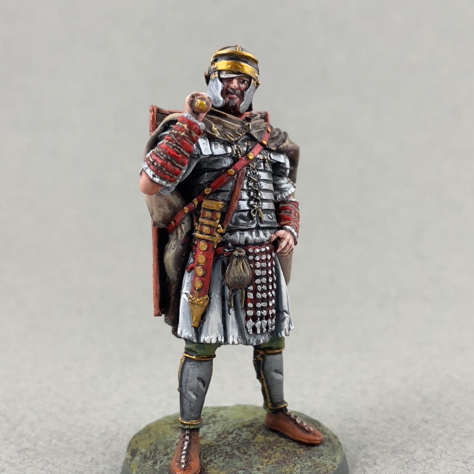 Evocatus, Roman soldier miniature 54 mm, Collectible figure, Painted ...