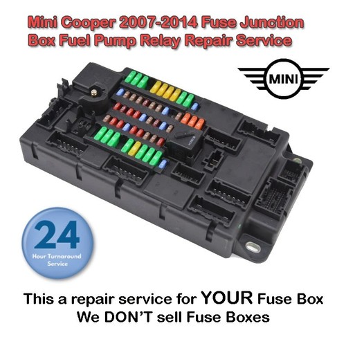 MINI COOPER 2007-2014 FUSE JUNCTION BOX FUEL PUMP RELAY REPAIR SERVICE ...