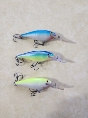 Rapala SHAD RAP 5 LOT OF 3 All Different Colors | eBay