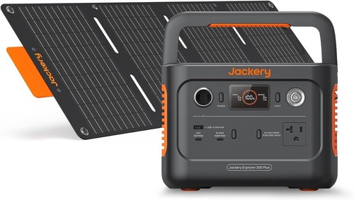 Jackery Explorer 300 Plus Portable Power Station with 40W Book-sized ...