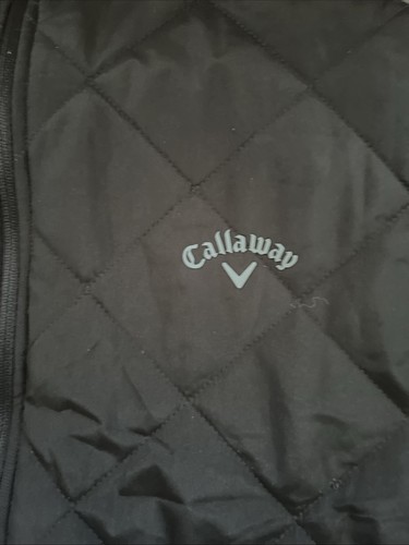 Callaway Weather Series Jacket Large Black Gray Full Zip Quilted Golf ...