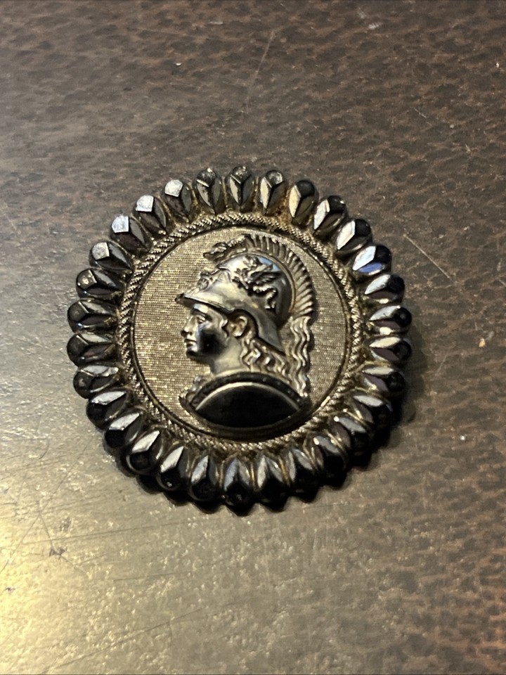 Vintage Retro Ornate Button Roman Soldier? | eBay