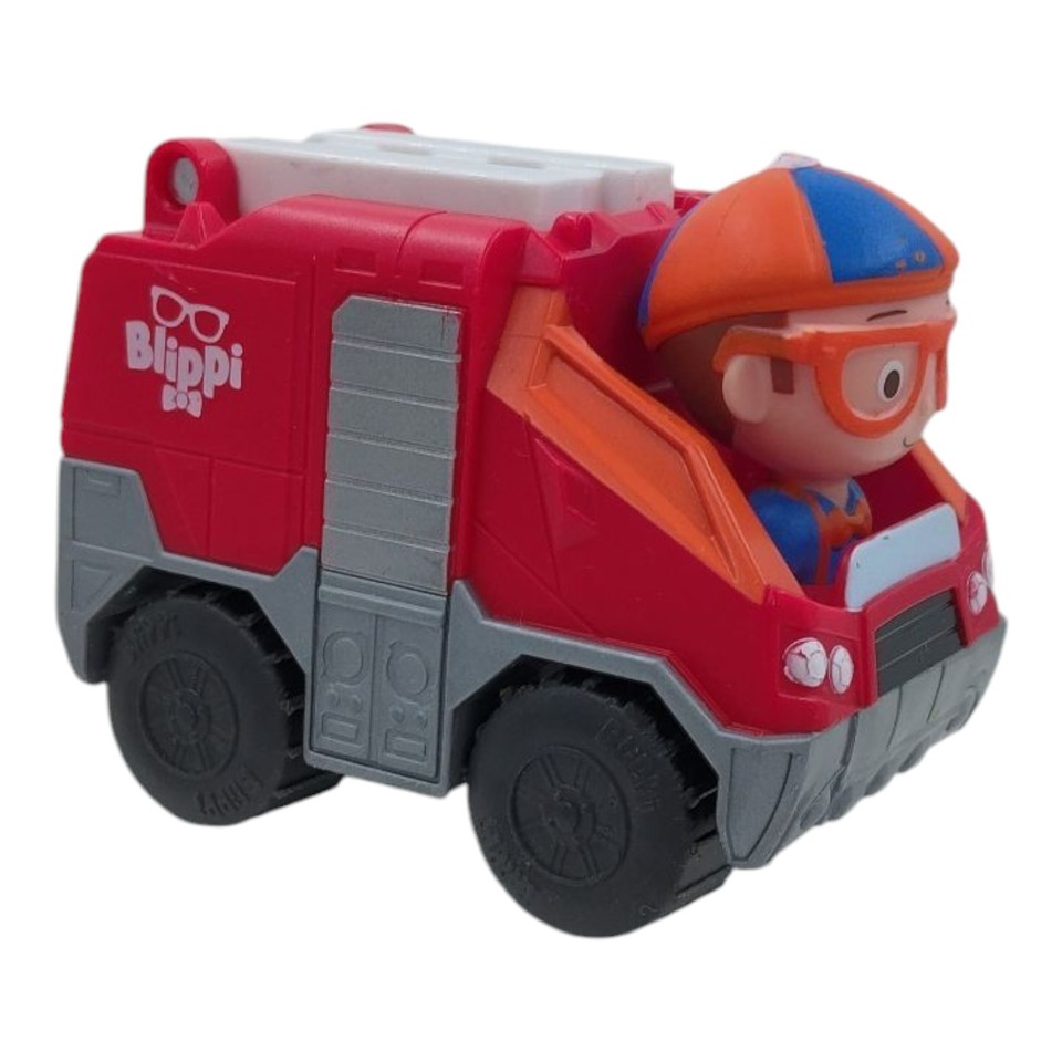 Blippi Car Toy Mini Vehicle Mobile Toy Red Fire Truck Engine TV Cartoon ...