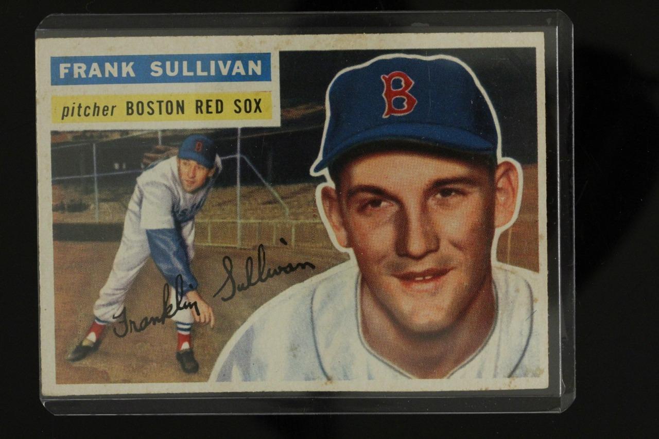 Vintage BASEBALL Card TOPPS 1956 FRANK SULLIVAN Pitcher BOSTON RED SOX ...
