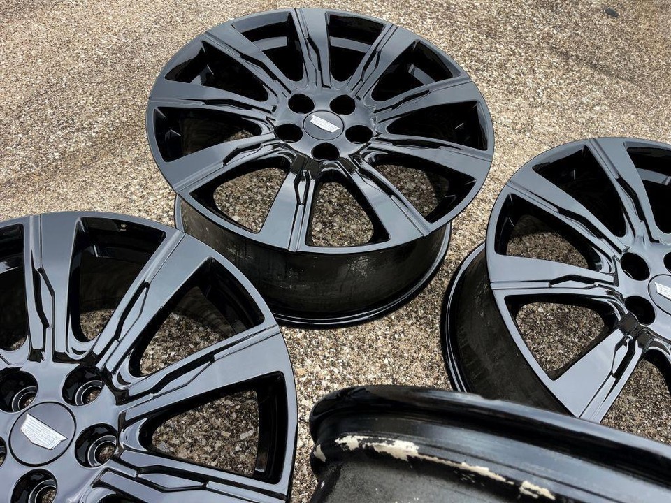 CADILLAC XT4 2019-2025 Genuine Factory WHEEL SET 20" Rims 4826 Black ...