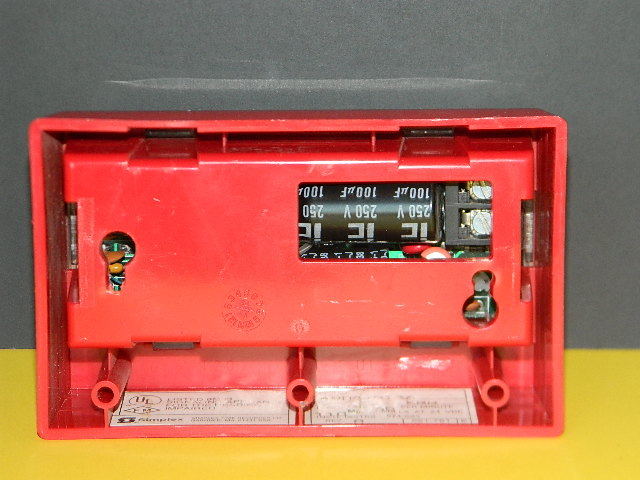 SIMPLEX 4904-9136 VISUAL ONLY V/O 24VDC 110CD RED 1HZ FIRE ALARM STROBE ...