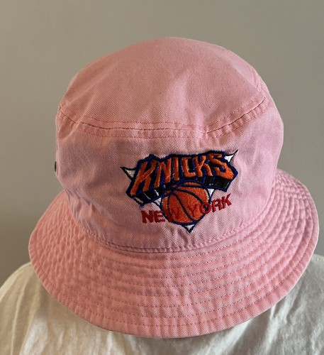 RARE Vintage 90s New York Knicks Pink Bucket Hat NBA | eBay