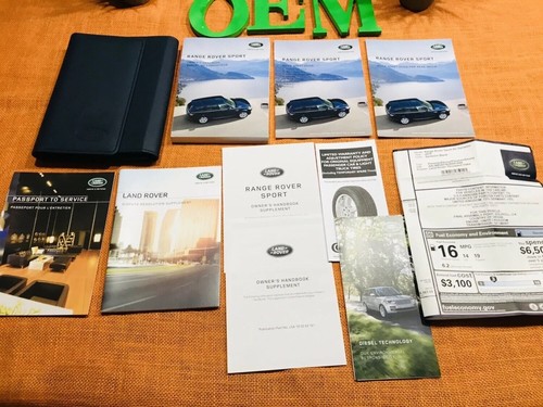 2016 RANGE ROVER SPORT OWNERS MANUAL +NAVI INFO V6 V8 DIESEL SUPRCHRD ...