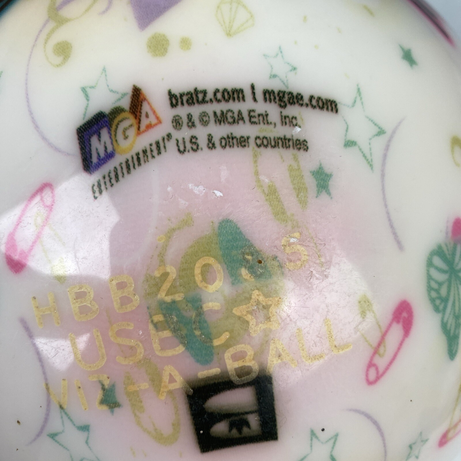 Brunswick Bratz MGA Entertainment Bowling Ball Viz-A-Ball No Holes ...