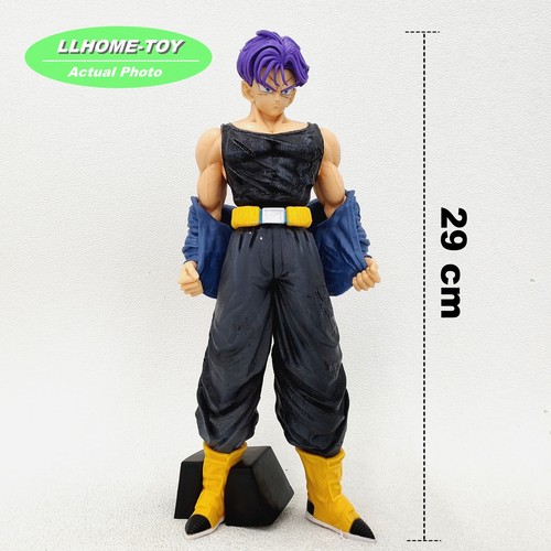 Anime Dragon Ball Z Super Saiyan Trunks Purple Hair 30cm Big Figure Toy ...