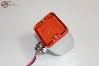 Medium LED Amber Rod Light Park Turn Signal Blinker Hot Rat Street ...