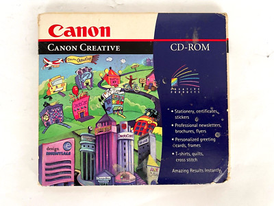 Canon Creative CD ROM For Windows Stationery, certificates, Brochures ...