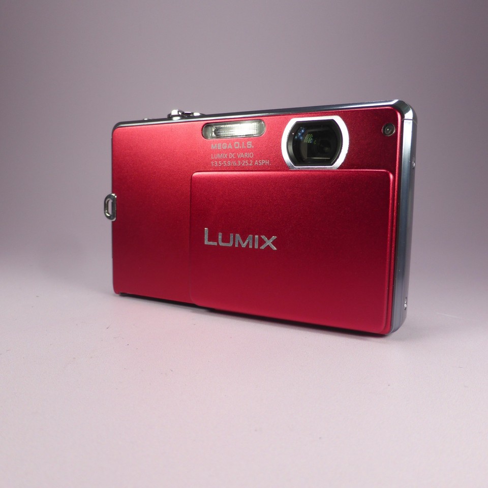 Panasonic Digital Camera Lumix DMC-FP2 14.1MP Red Tested Full Working ...