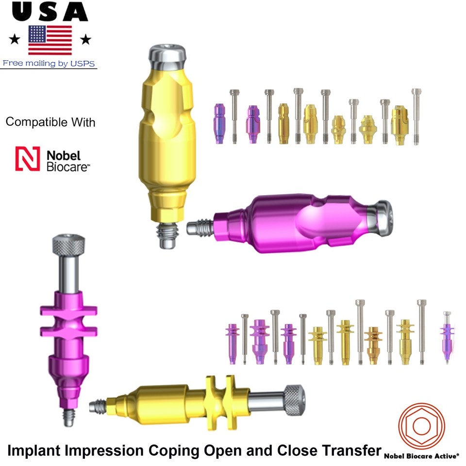 Nobel Biocare CC Hex Locator/Healing Cap Abutment Analog Impression ...