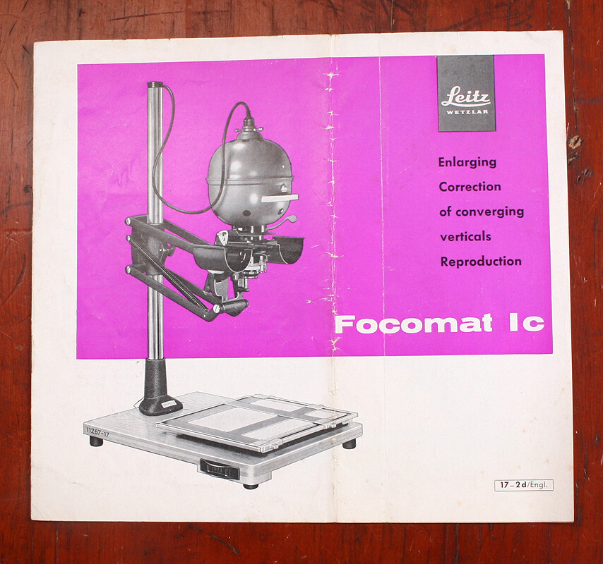 LEITZ FOCOMAT IC SALES BROCHURE, 17/2d VII/62/AY/L,/206774 | eBay