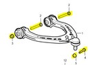 2015-2021 Tesla Model X Full Front Upper Control Arm Bolt and Nut Kit ...