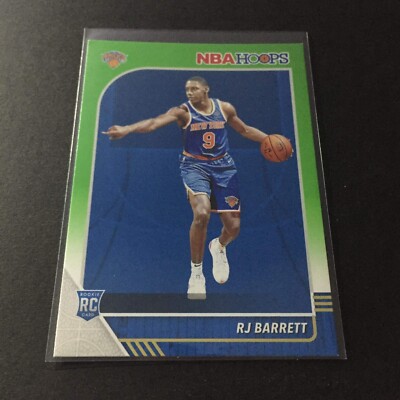 2019-20 Panini NBA Hoops — RJ Barrett NY Knicks — Rookie Neon Green RC ...