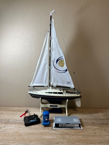 Vintage 1999 Nikko Mariner Sailboat Model 19040BC Remote Control Toy 1/ ...