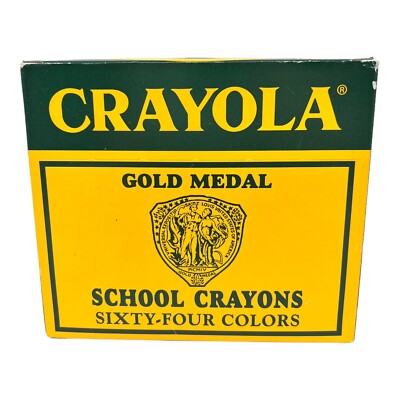 Vintage Binney & Smith Crayola Gold Medal School Crayons 64 With ...