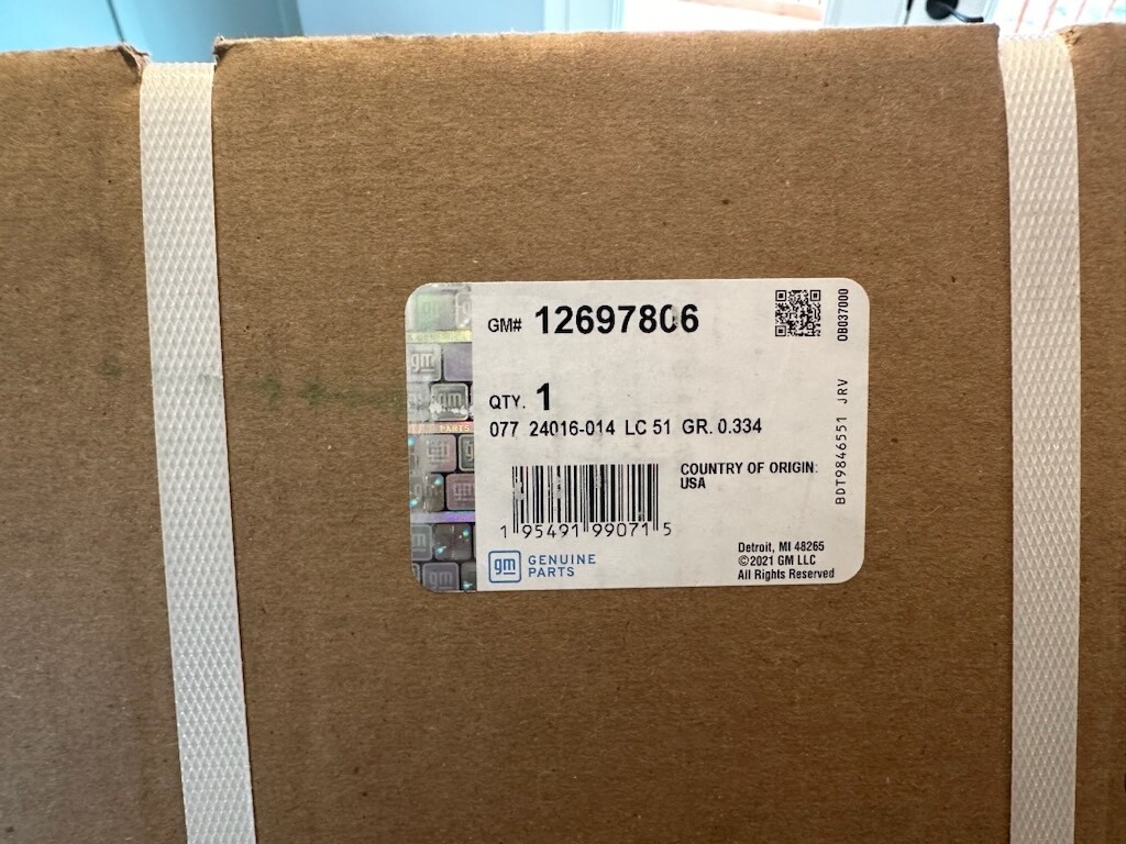 12697806 Genuine GM MANIFOLD VLOM KIT new Never Opened! Vally COVER GM ...