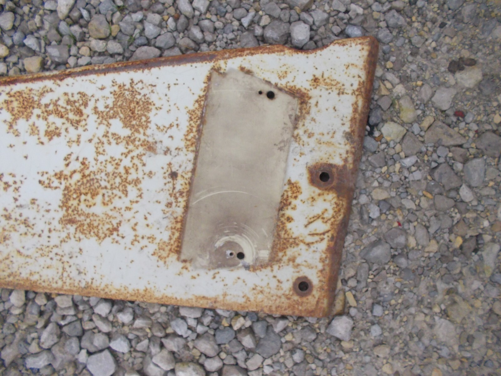 Farmall 706 Diesel IH tractor 1) front white hood panel along radiator ...