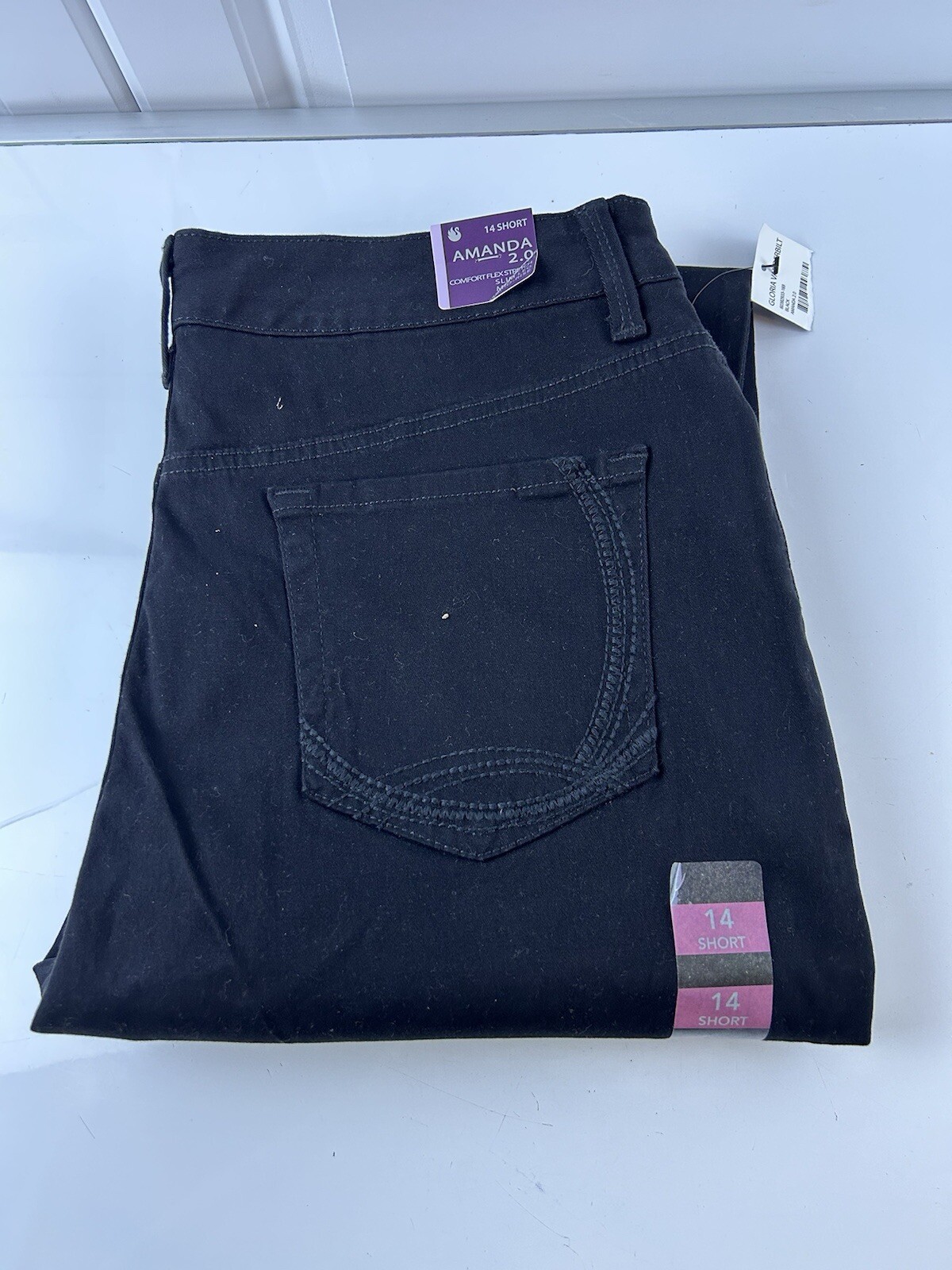 Gloria Vanderbilt Amanda 2.0 Comfort Flex Stretch Slim Leg Mid Rise 14 ...