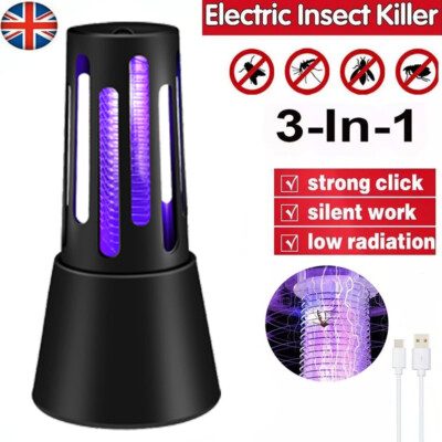 Mosquito Insect Killer Light Electric Bug Fly Pest Zapper Trap Catcher ...